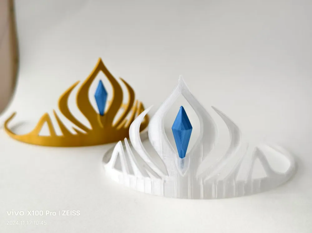 Elsa Coronation Crown (Frozen, elsa) Remixed by RC-Player MakerWorld ...