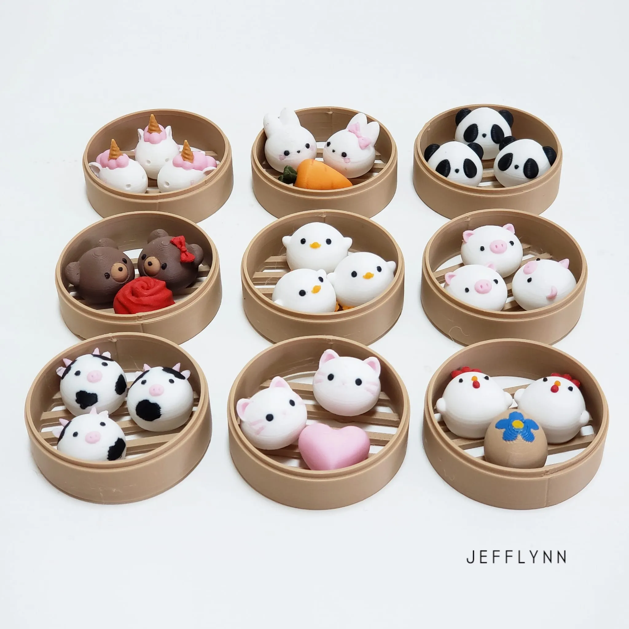 Unicorn Bun Fidget Keychain (Dim Sum) by Jefflynn MakerWorld: Download ...