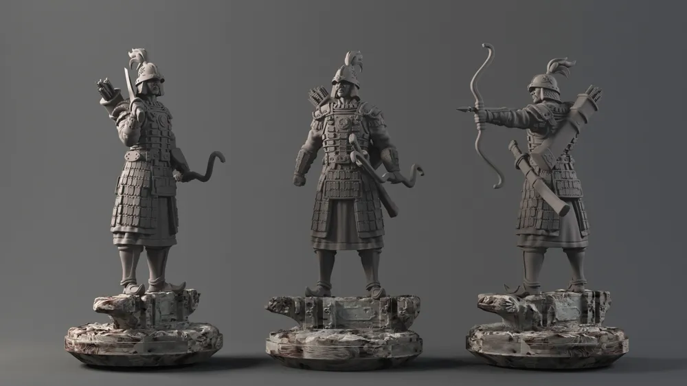 Ancient armored soldier by 天天向上 MakerWorld: Download Free 3D Models