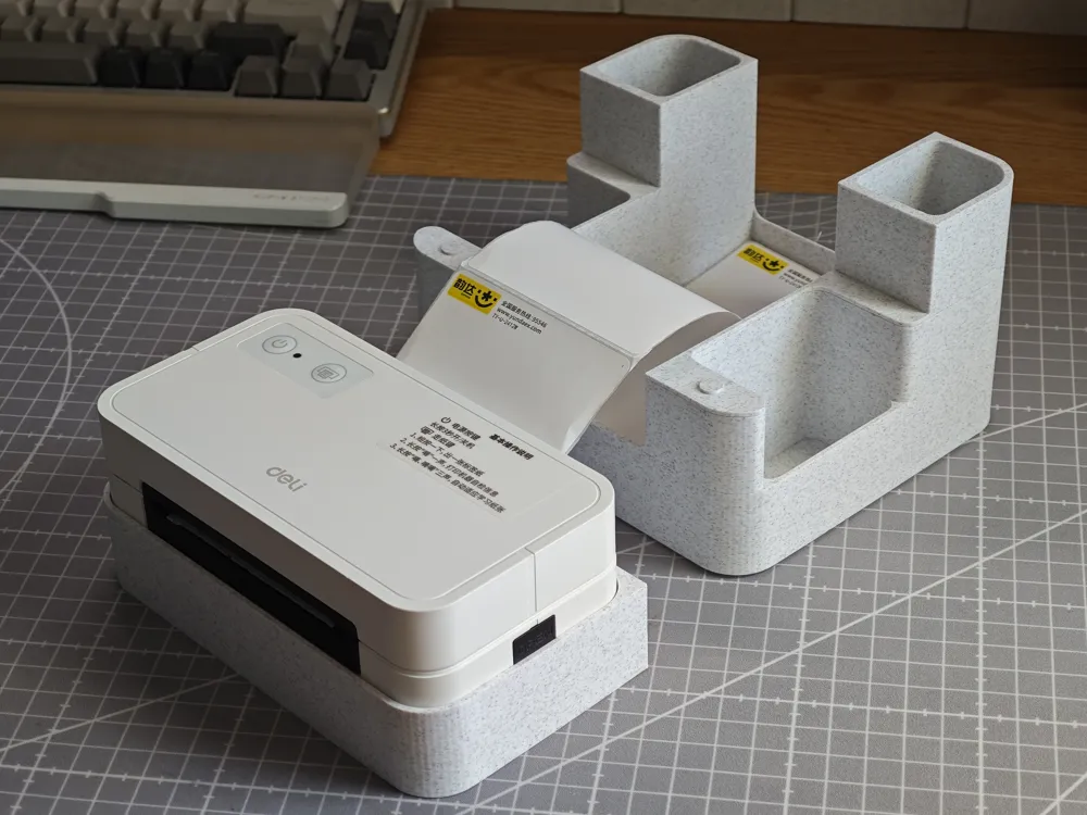 Deli GE435 Shipping Label Printer Holder by FrostbiteDesignMakerWorld ...