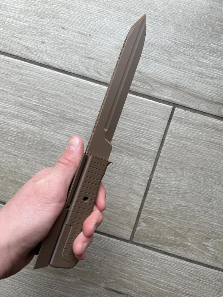 Airsoft Rail Compatible Bayonet by Bushboy51557 - MakerWorld