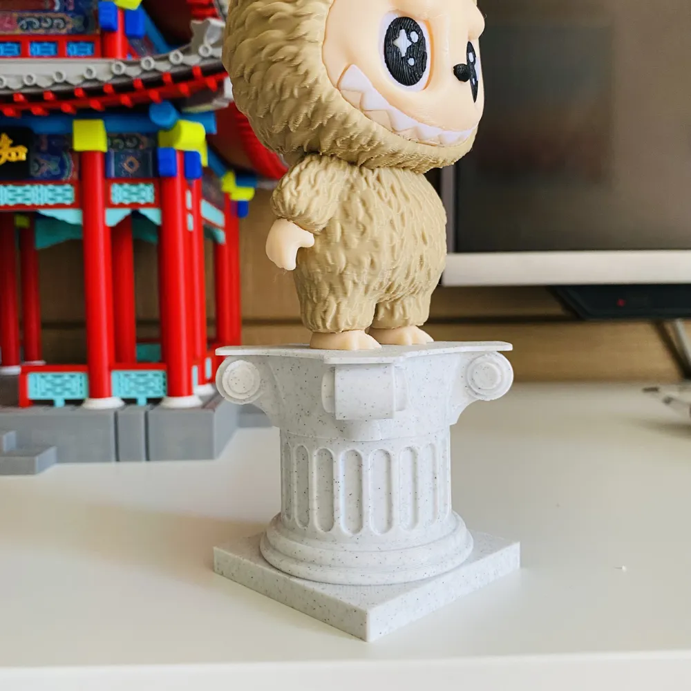 Labubu Retro Base: Minimal Supports, Easy 3D Printing, Figurine Model ...
