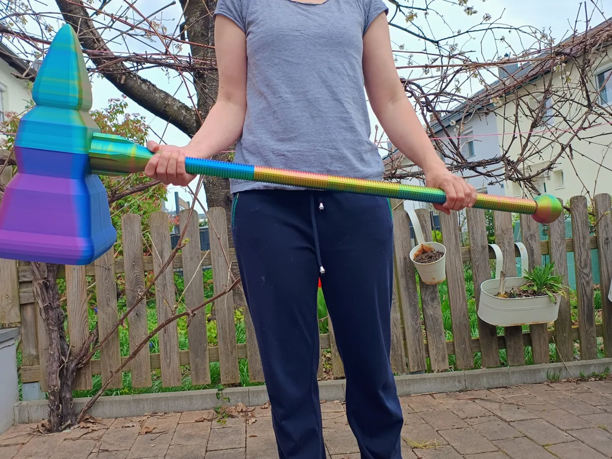 Two Handed Hammer or Axe by NagyBig MakerWorld: Download Free 3D Models