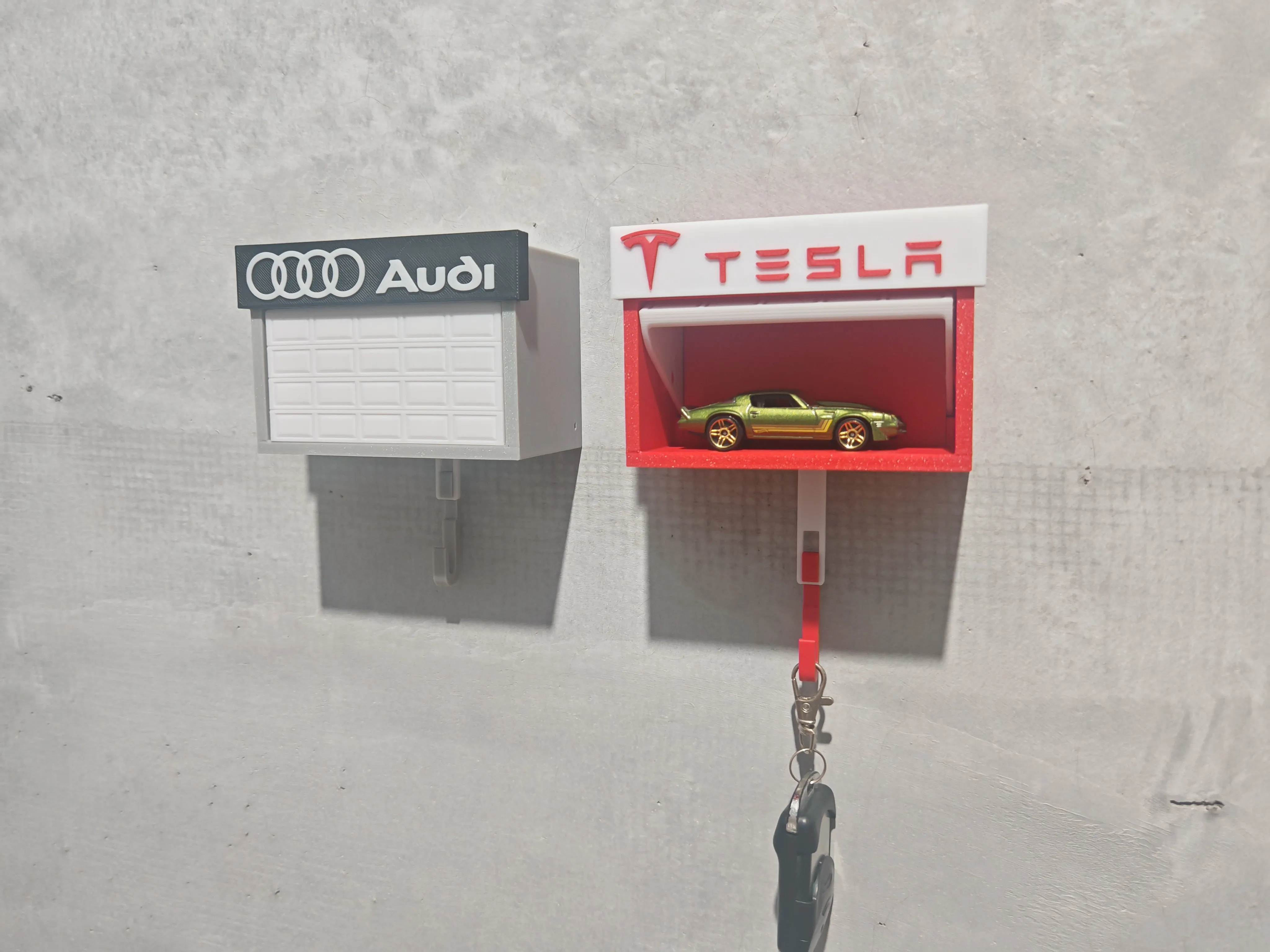 Car Garage Key Holder with Opening Door by 小厮工作室 MakerWorld: Download ...