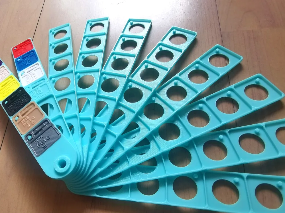 3D Printed Filament Swatch, Portable Swatch, Pantone Swatch Fan, Swatch ...