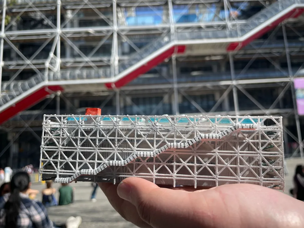 Centre Pompidou, Paris - Free 3D Print Model - MakerWorld
