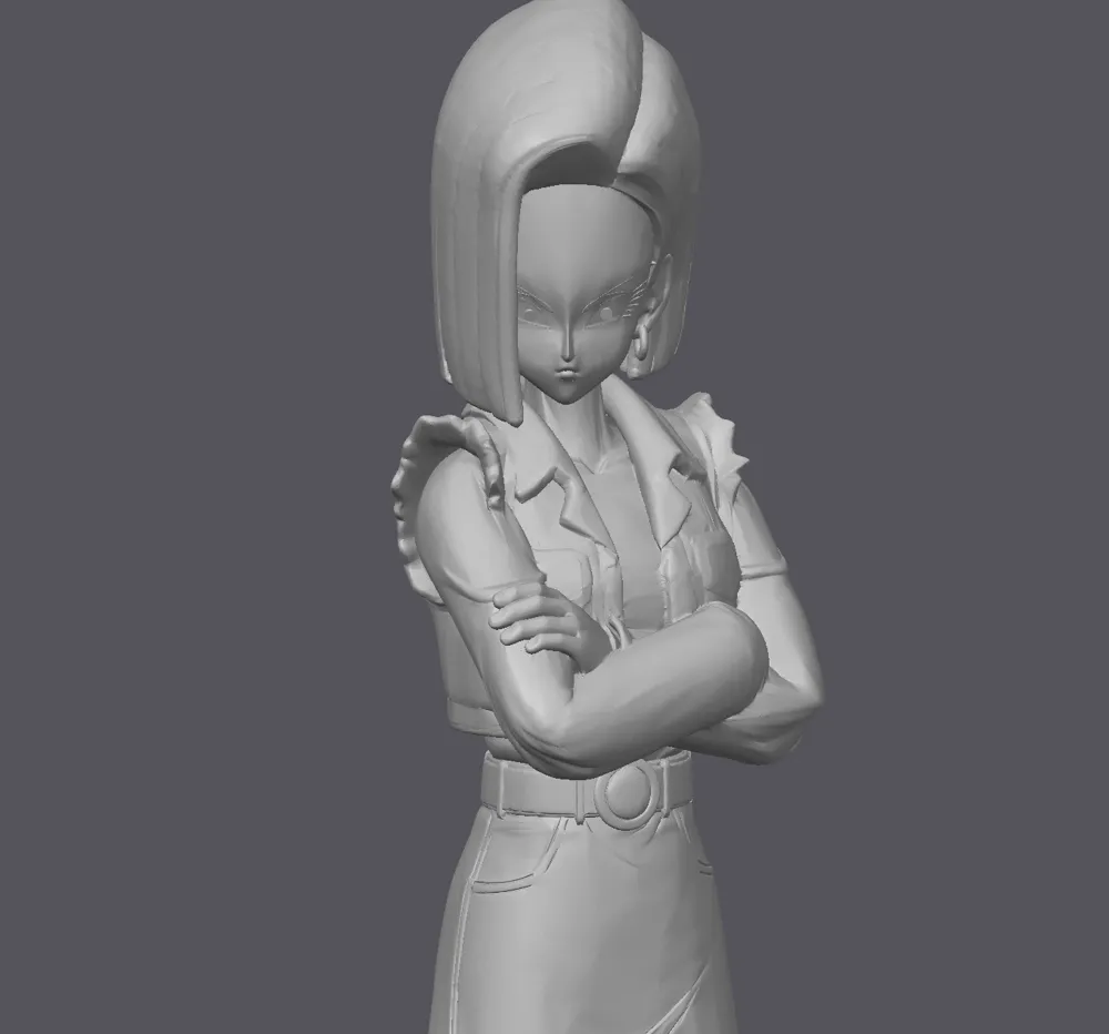 Android 18 DragonBall 3D Model by RyanMakerWorld: Download Free 3D Models