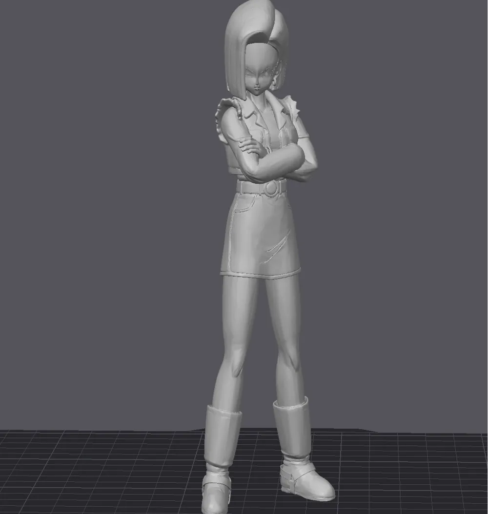 Android 18 DragonBall 3D Model by RyanMakerWorld: Download Free 3D Models