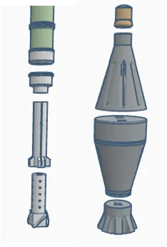 Life-size RPG Round with Folding Fins & Fin Cover by Rexi Labs ...