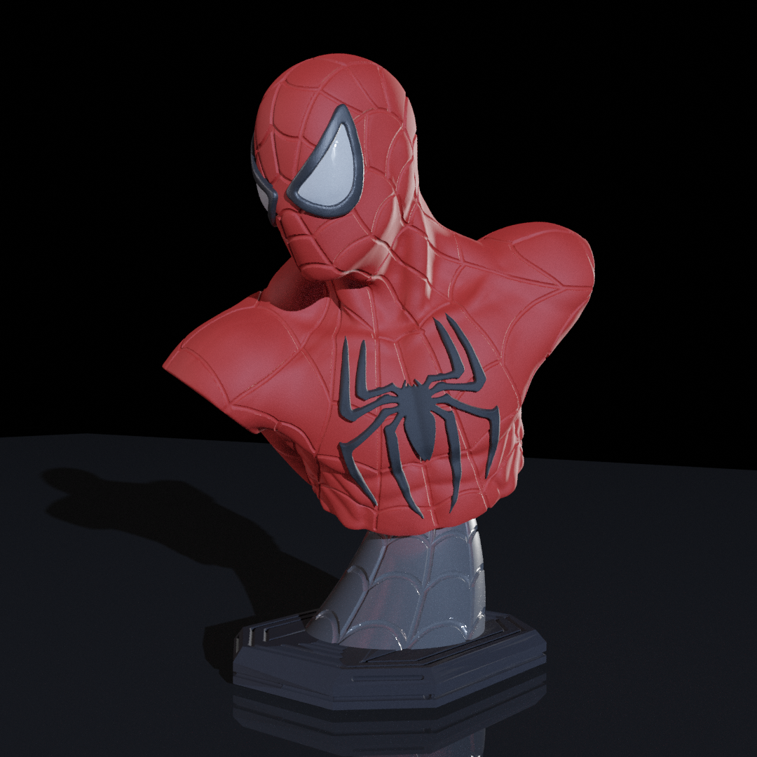 Spiderman Bust (STL) by FROSTYPRINT MakerWorld: Download Free 3D Models