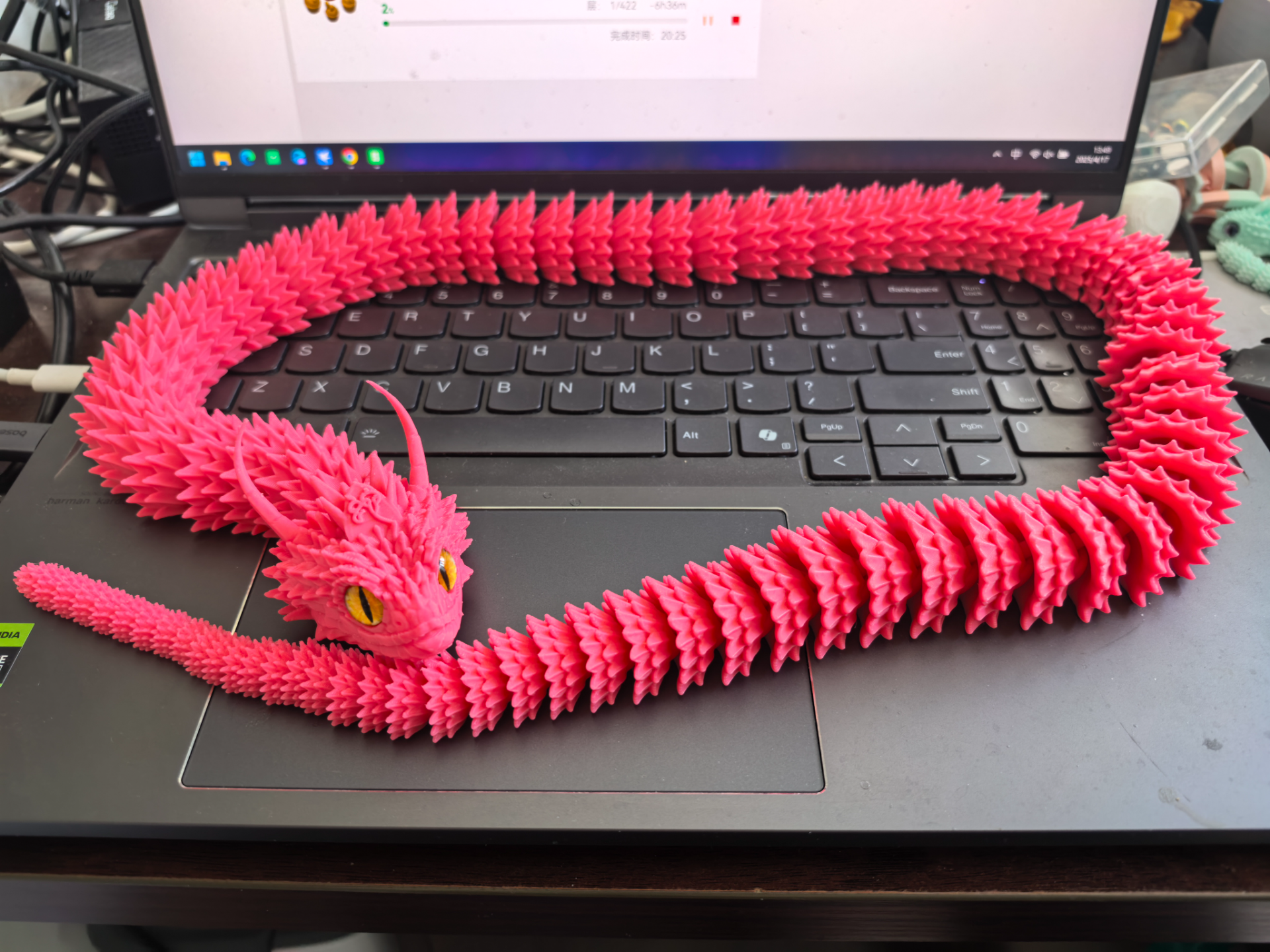 Extra-Long Rune Serpent - Print-in-Place Articulated Version - Year of ...