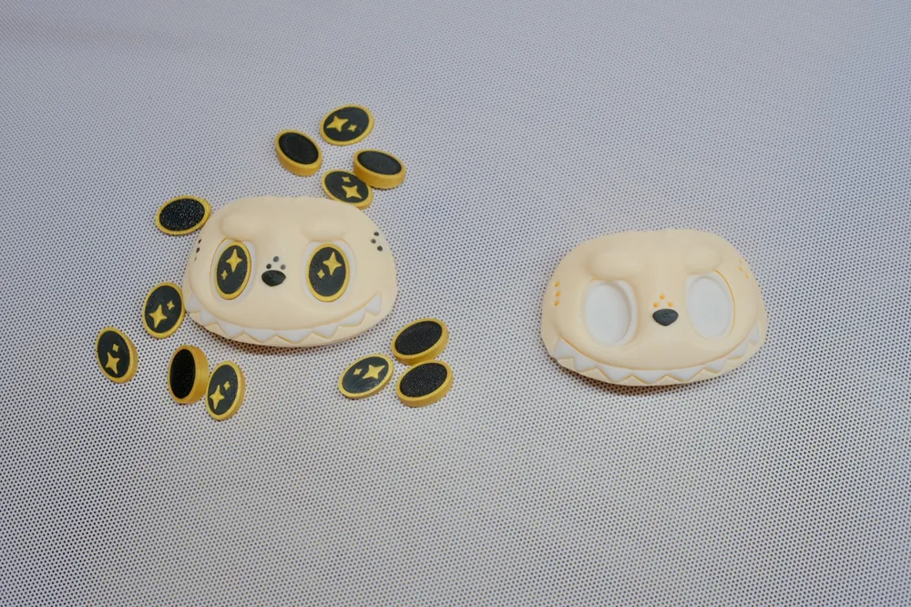 labubu Starry Eyes Multicolor Hidden Texture Muscular Plate by 美度三维 ...