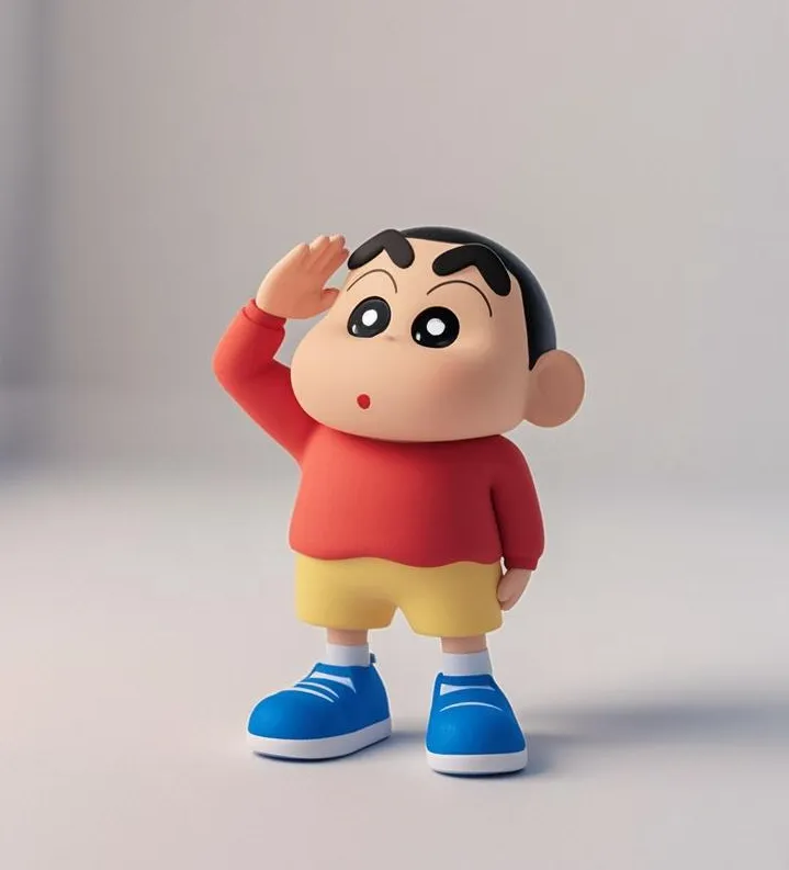 Crayon Shin-chan Saluting Pose by AFei MakerWorld: Download Free 3D Models