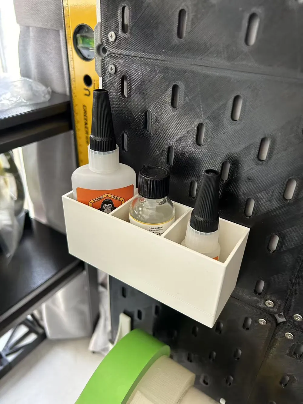 Pegboard Glue Storage Rack by youmisfatherMakerWorld: Download Free 3D ...