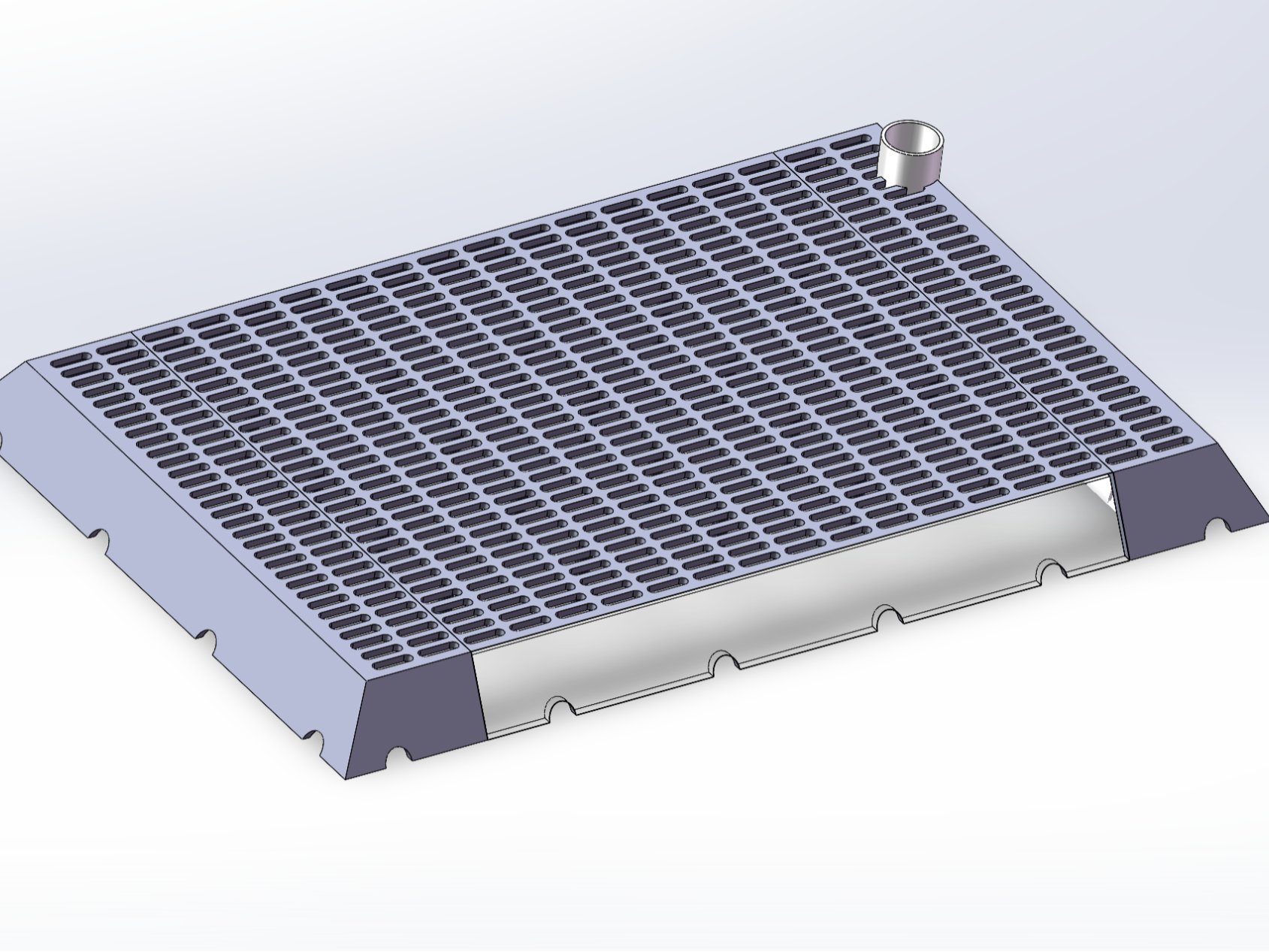 Aquarium Bottom Filter Plate V2 (fits SenSen HEJ-300 aquarium) by user ...