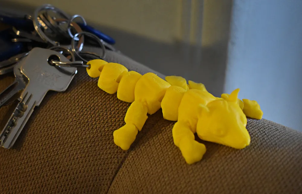 Fox articulated KeyChain by Al SadanyMakerWorld: Download Free 3D Models