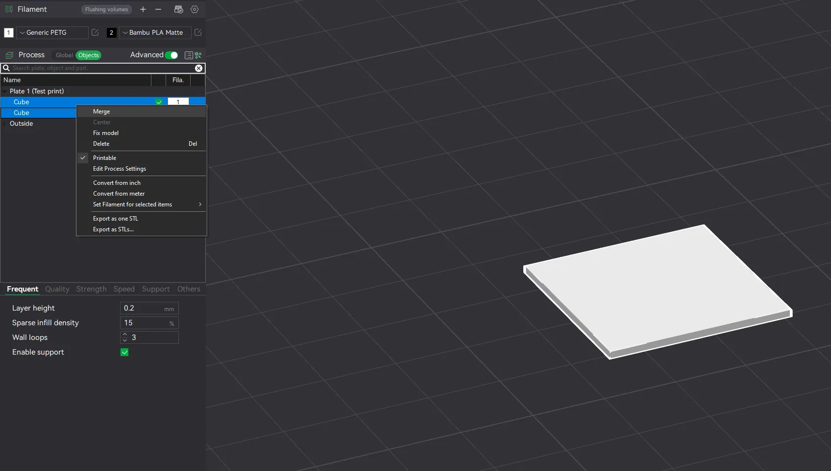 [print settings] Easy separate support interface - Free 3D Print Model ...
