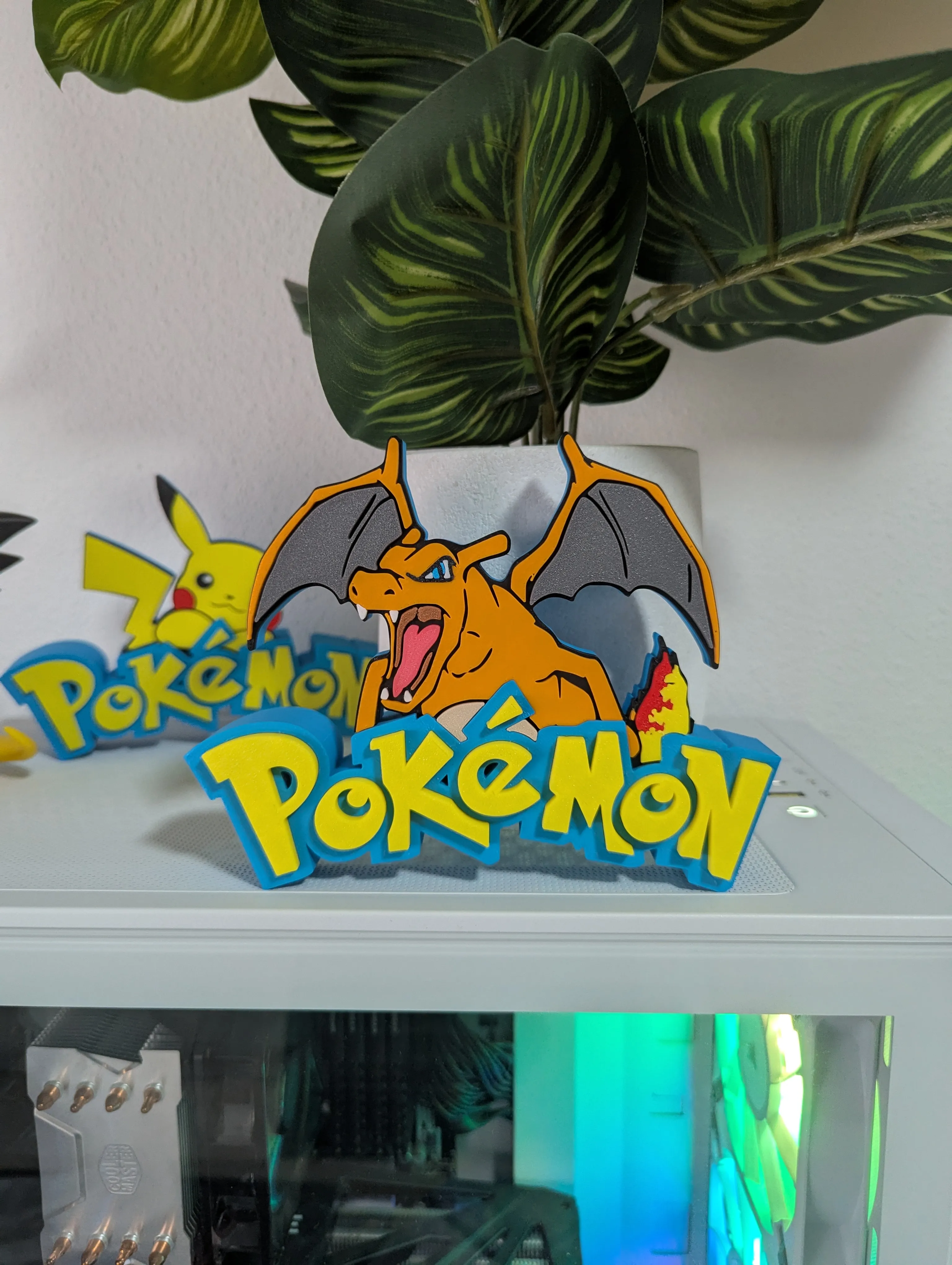 PokePlugin Charizard - NO AMS/AMS - Charizard Logo - Free 3D Print ...