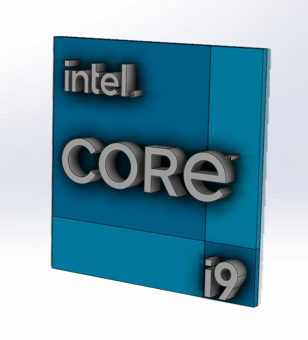 Intel Core Logos by Amal_1079 MakerWorld: Download Free 3D Models