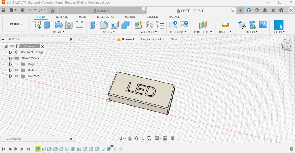Box for LED strip remote control by Romain Mourer - MakerWorld