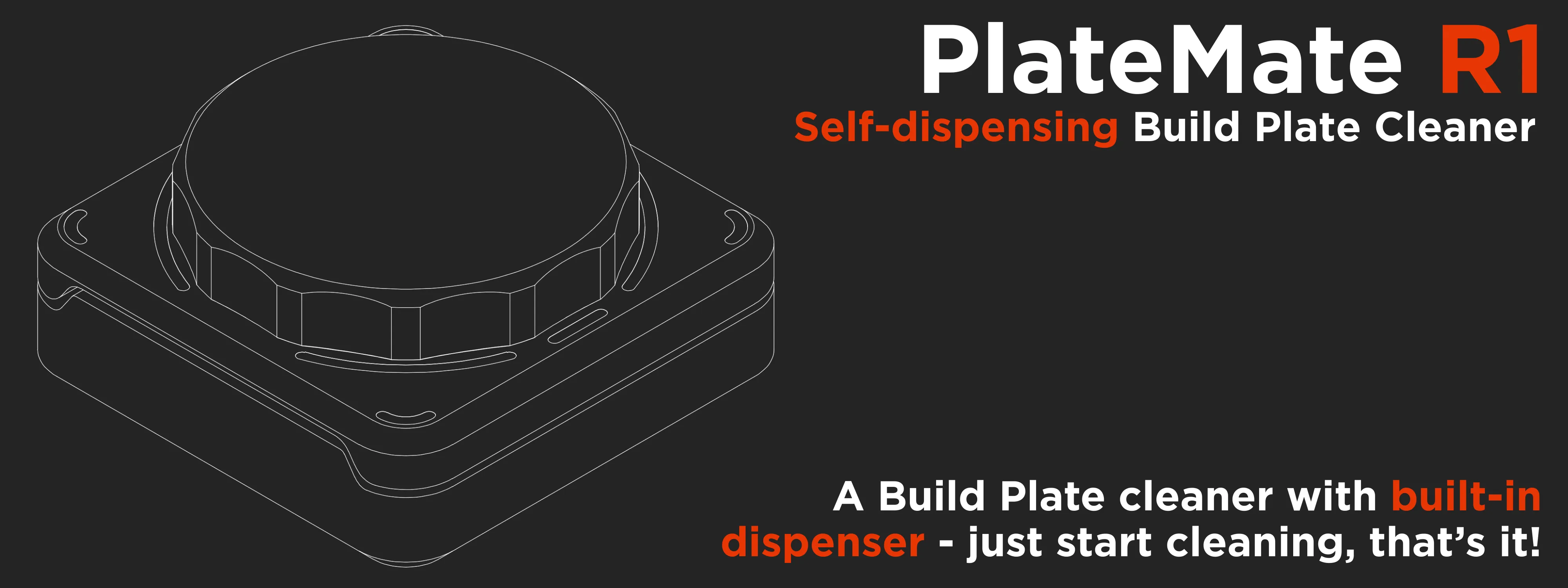 Self-dispensing Build Plate Cleaner - PlateMate R1 - Free 3D Print ...