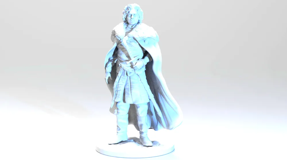 Jon Snow Figure with Base Remixed by Infill MagicMakerWorld: Download ...