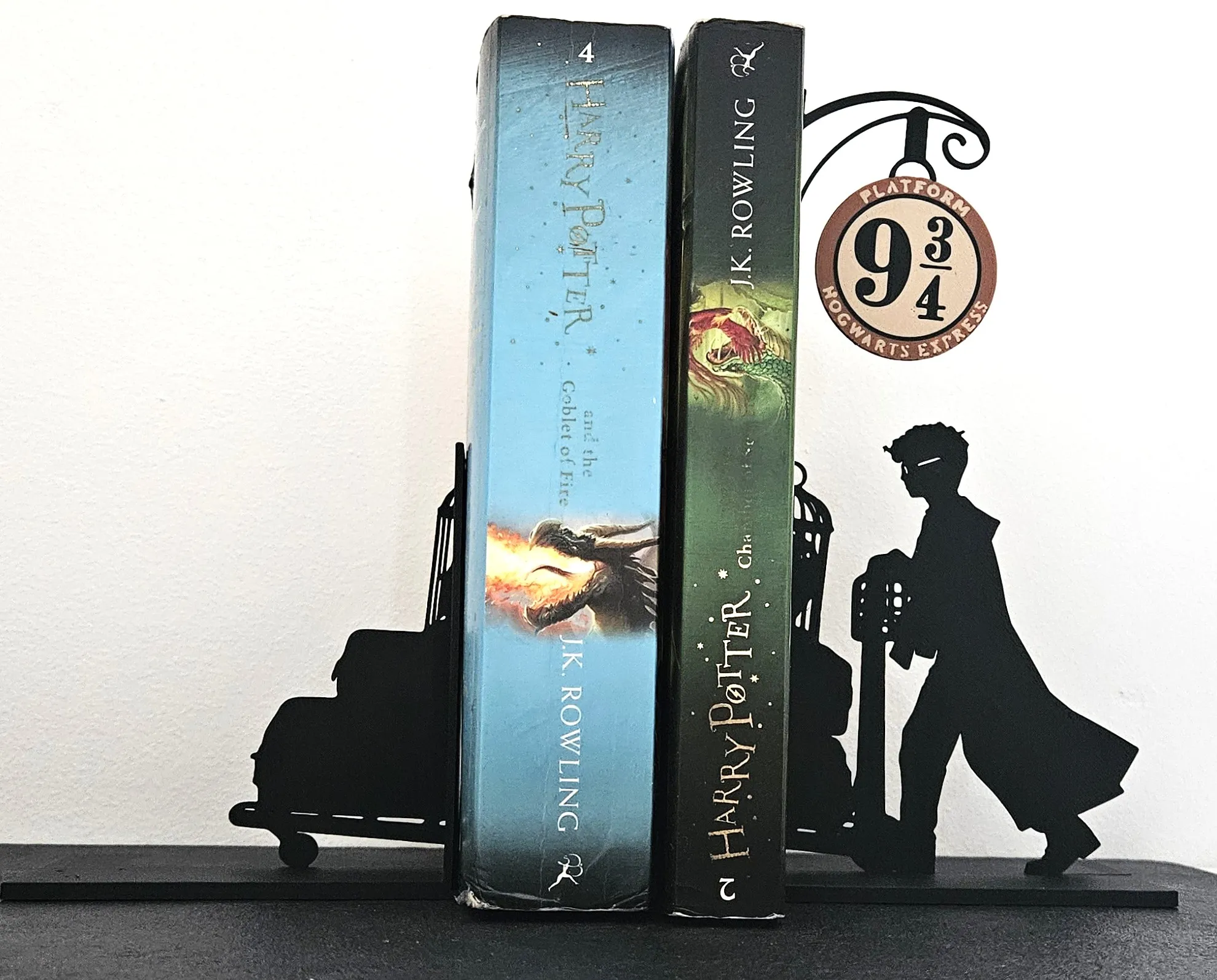 Bookend inspired Harry Potter & Platform 9 3/4 col - Free 3D Print ...