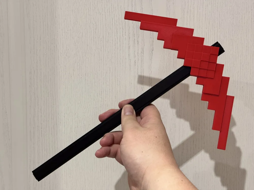 Minecraft Movie Pickaxe Mini by Kass 3D MakerWorld: Download Free 3D Models