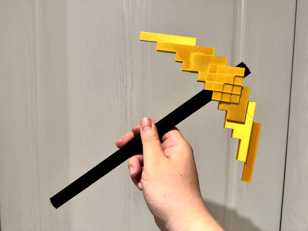 Minecraft Movie Pickaxe Mini by Kass 3D MakerWorld: Download Free 3D Models