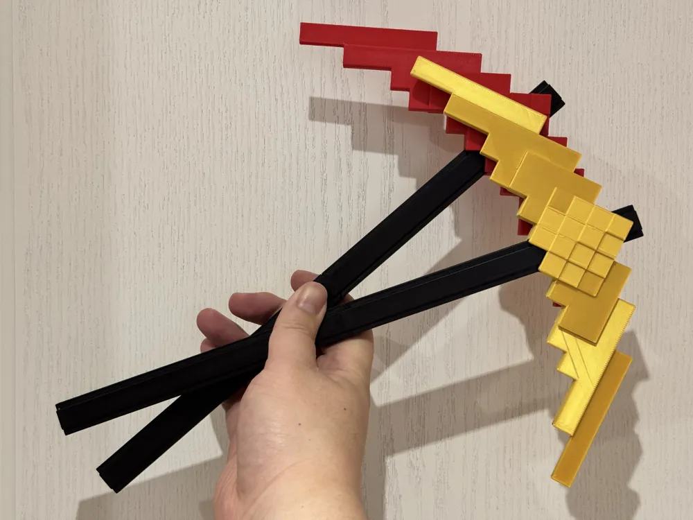Minecraft Movie Pickaxe Mini by Kass 3D MakerWorld: Download Free 3D Models