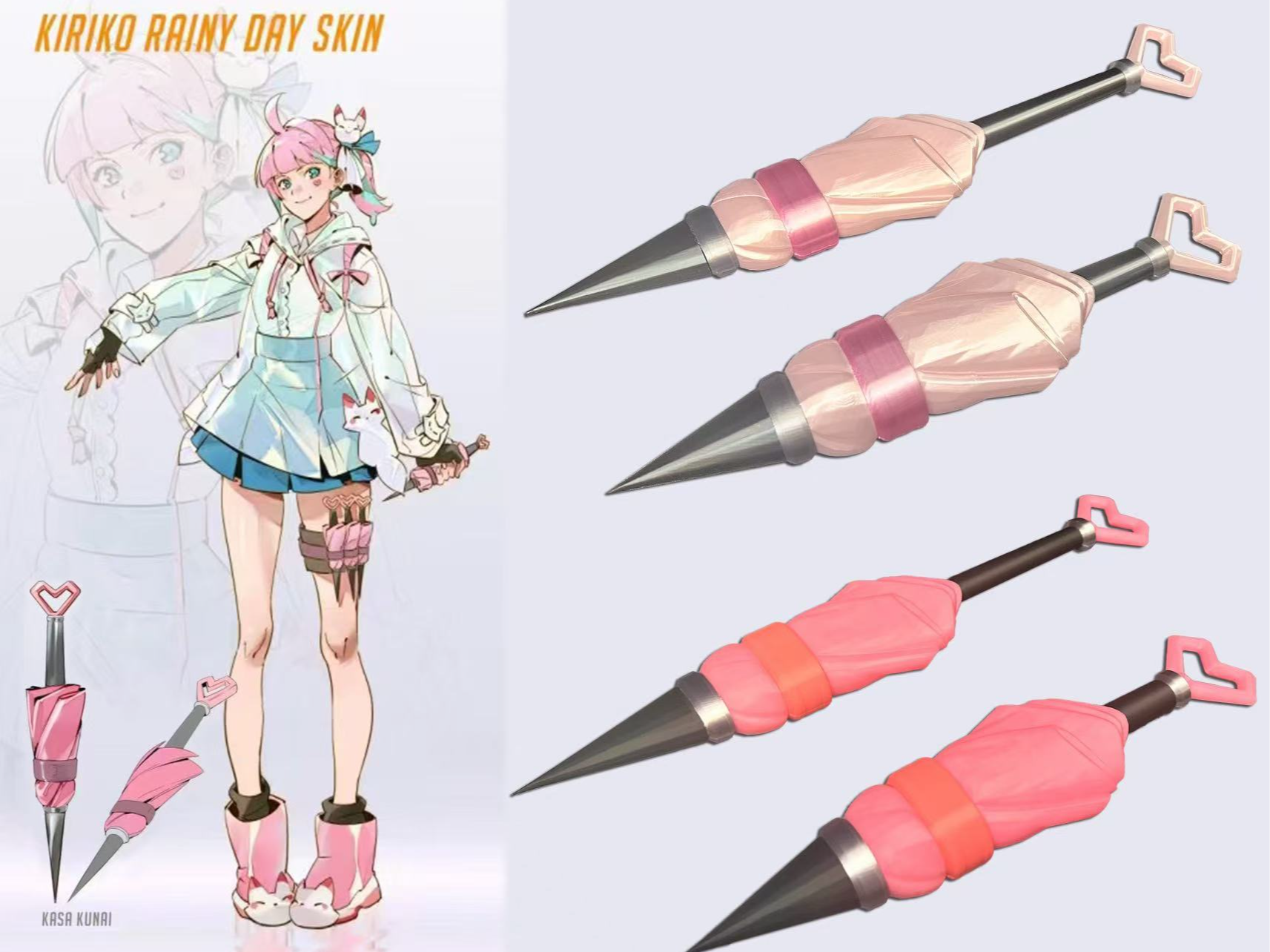 Overwatch Kiriko Dancing in the Rain by jujujuMakerWorld: Download Free ...