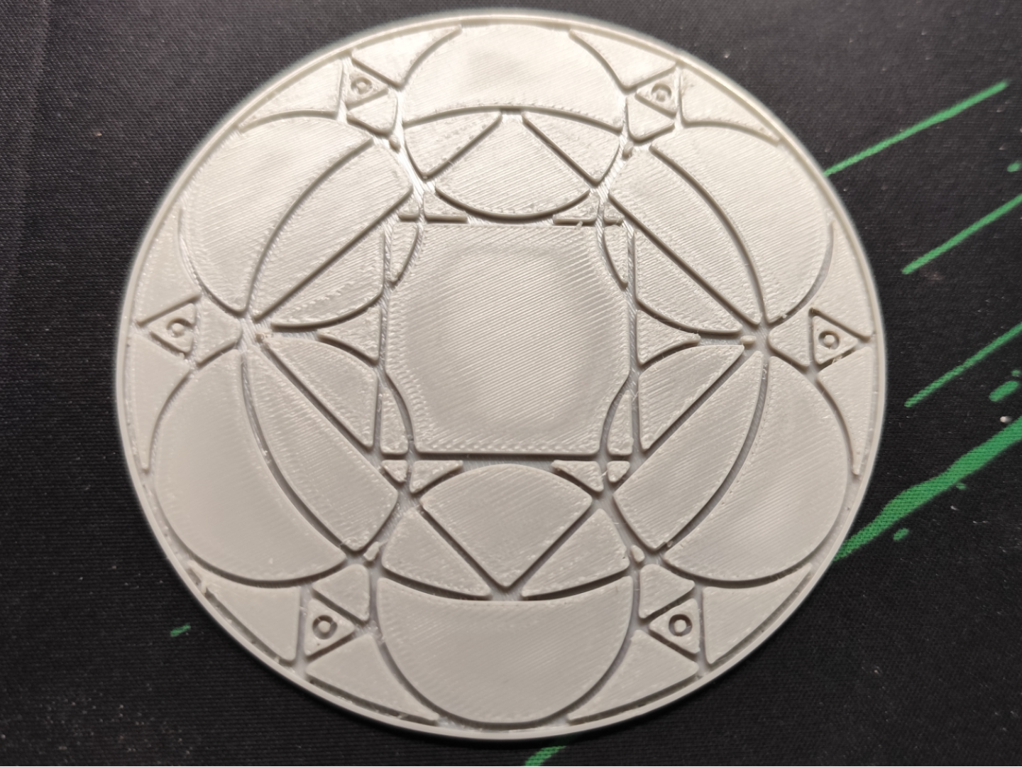 [ff14]Dark Knight sigil coaster by sanae - MakerWorld