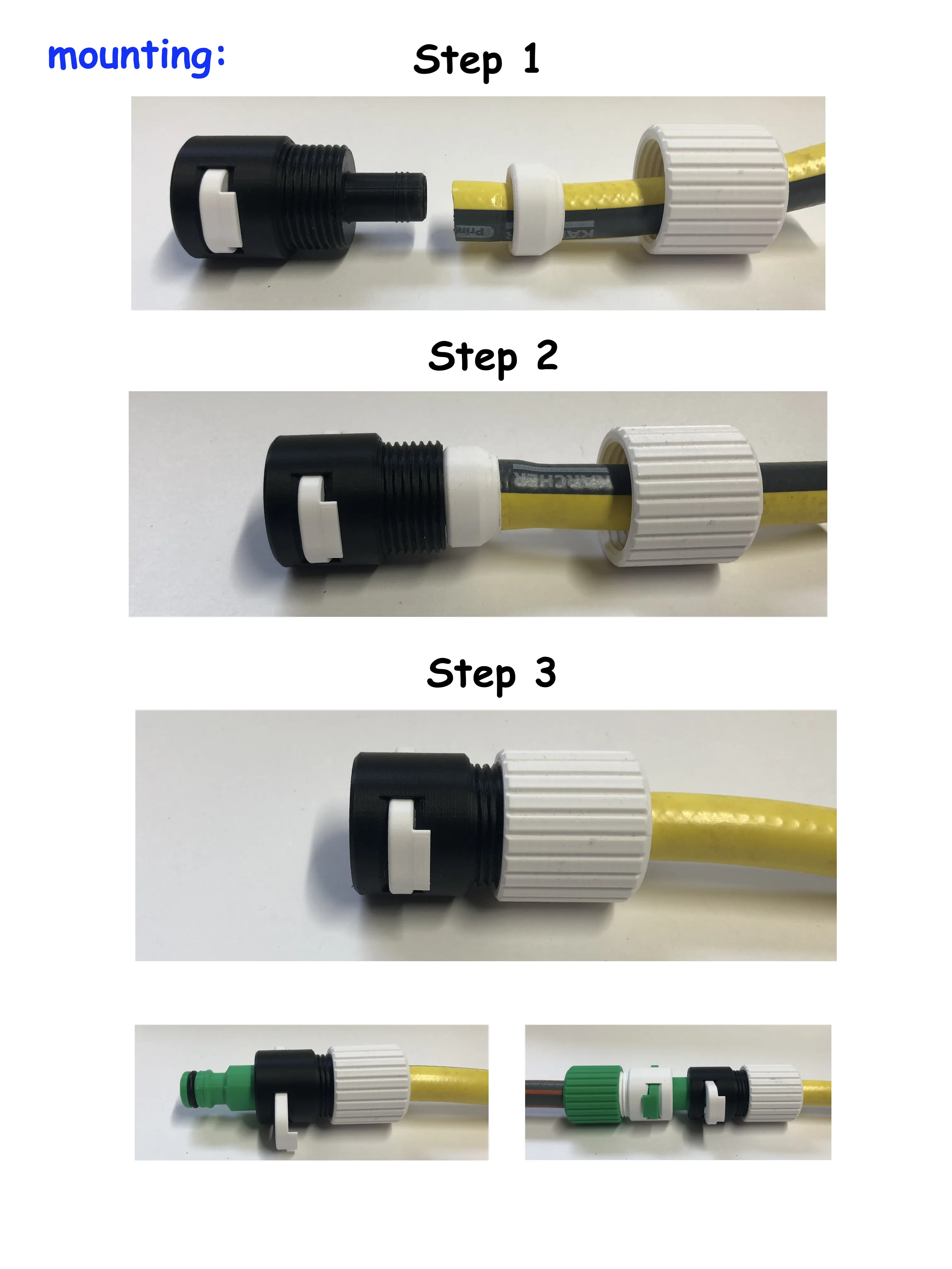Hose Quick Coupling 1/2" and 3/4" - Free 3D Print Model - MakerWorld