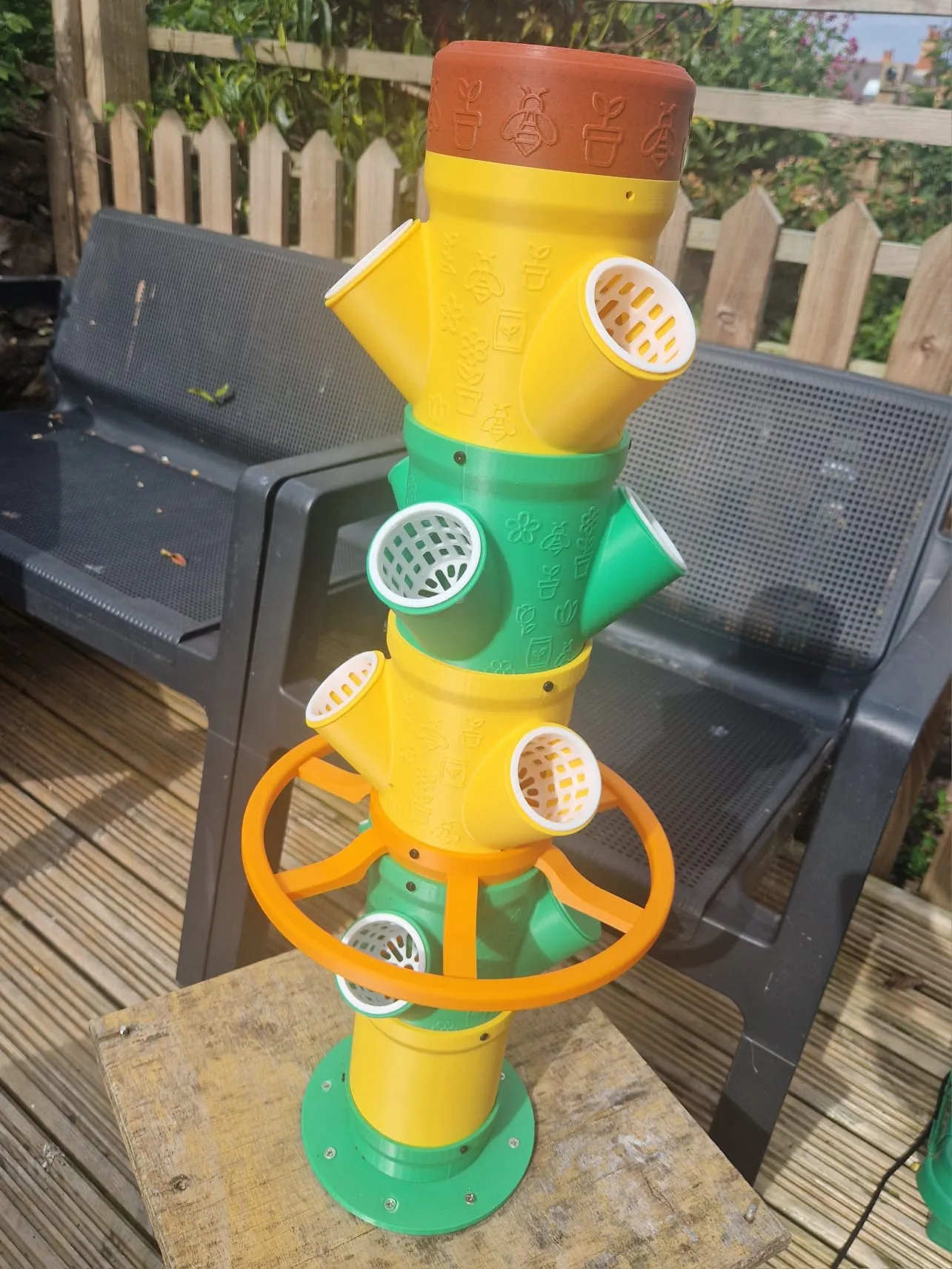Modular Hydroponics Tower V2 - Free 3D Print Model - MakerWorld