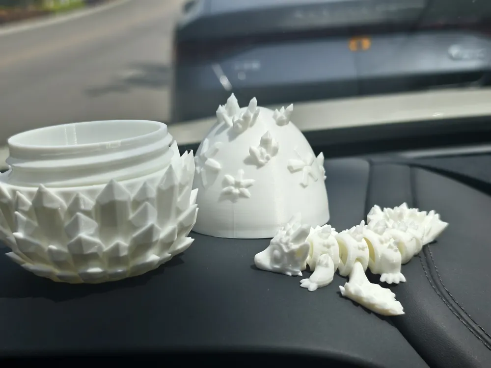 Crystal Dragon plus Dragon Egg by 像素 MakerWorld: Download Free 3D Models