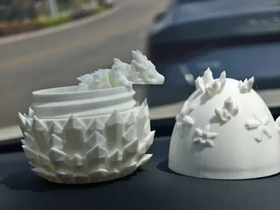 Crystal Dragon plus Dragon Egg by 像素 MakerWorld: Download Free 3D Models