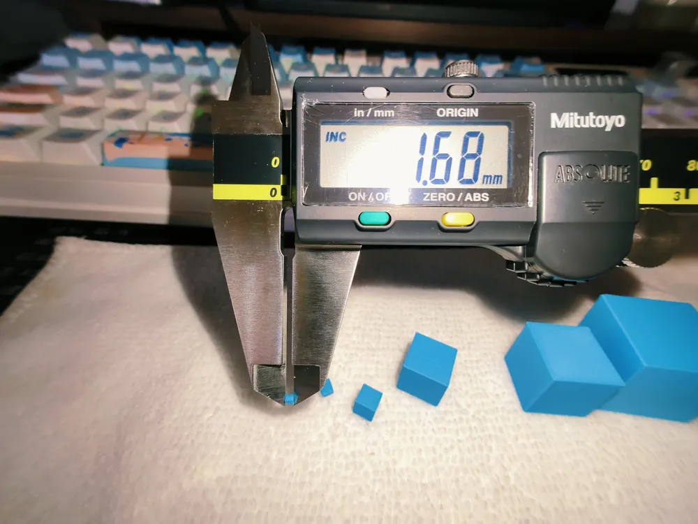 Cubic Print Accuracy Test Block - Free 3D Print Model - MakerWorld