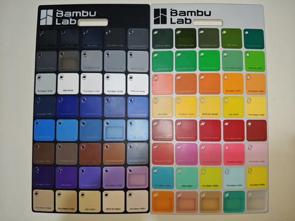 Bambu Lab Official Filament Swatch Frame 9x9 (Display Board) (Rounded ...