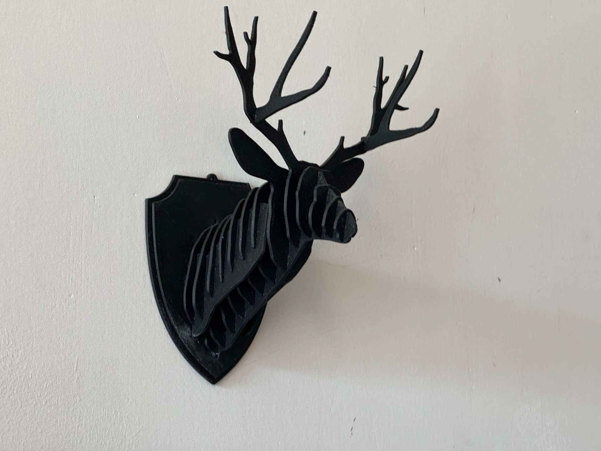 Interlocking Deer Head Specimen Pendant Model by user ...