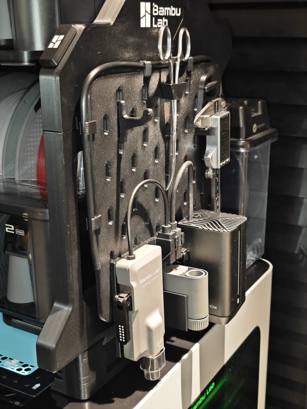 Triple Laser Module Mount with Air Tube Storage Clip (Compatible with ...