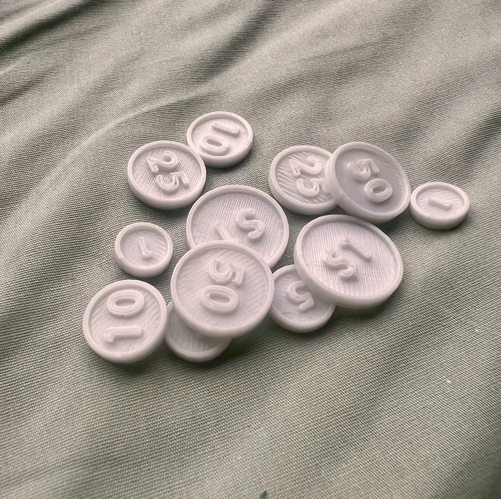 Coins (Customizable) - Free 3D Print Model - MakerWorld
