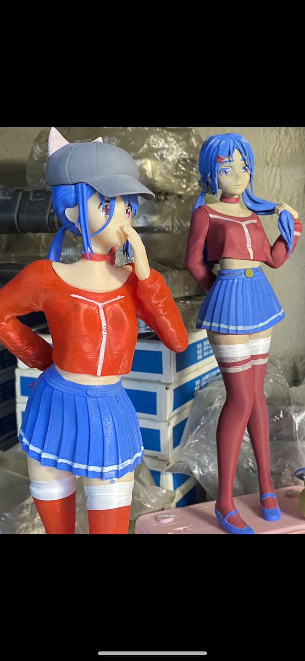 Mita figurine model hat Mita cool Mita game character 2D FDM optimized ...