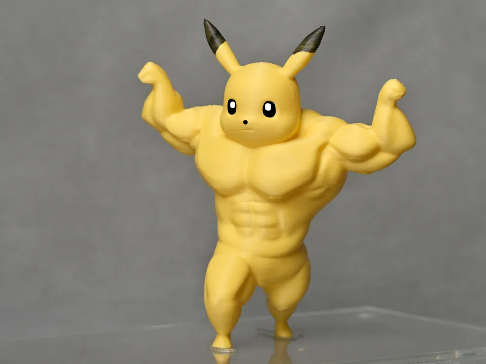 Muscular Pikachu by puresaMakerWorld: Download Free 3D Models