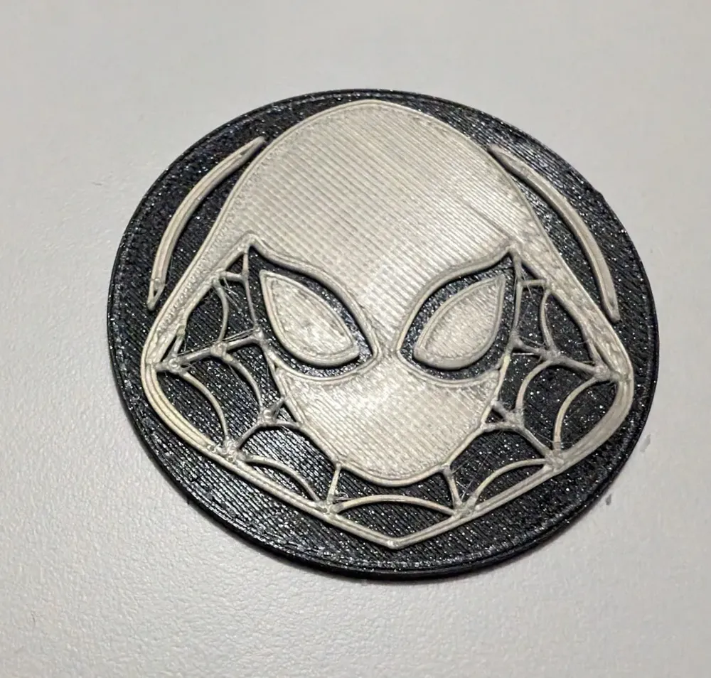 Spider Gwen Spider-Gwen Coin by dodebogdan MakerWorld: Download Free 3D ...