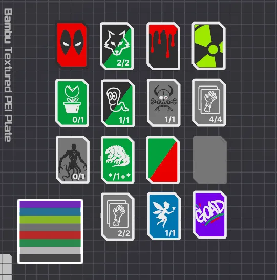 MTG Mini-Token Drop 2 by Magarinemann MakerWorld: Download Free 3D Models