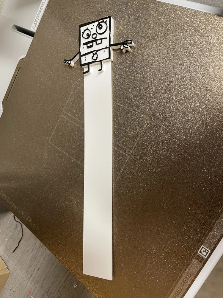 Doodlebob BookMark V2 - Free 3D Print Model - MakerWorld