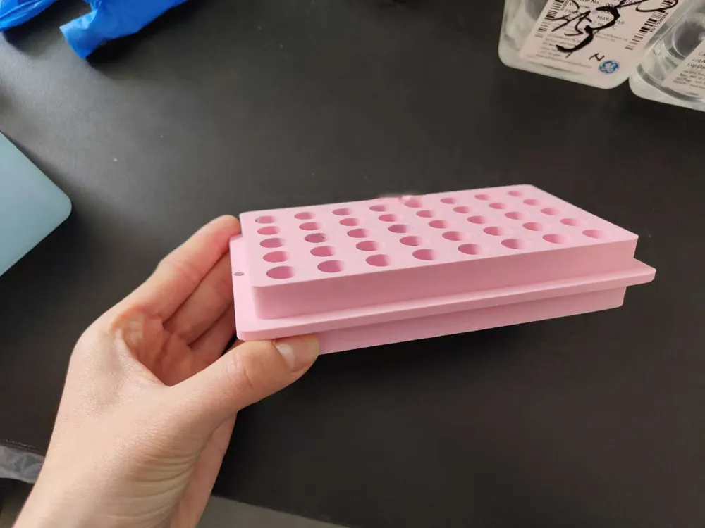 Small test tube rack with lid, laboratory test tube box - Free 3D Print ...