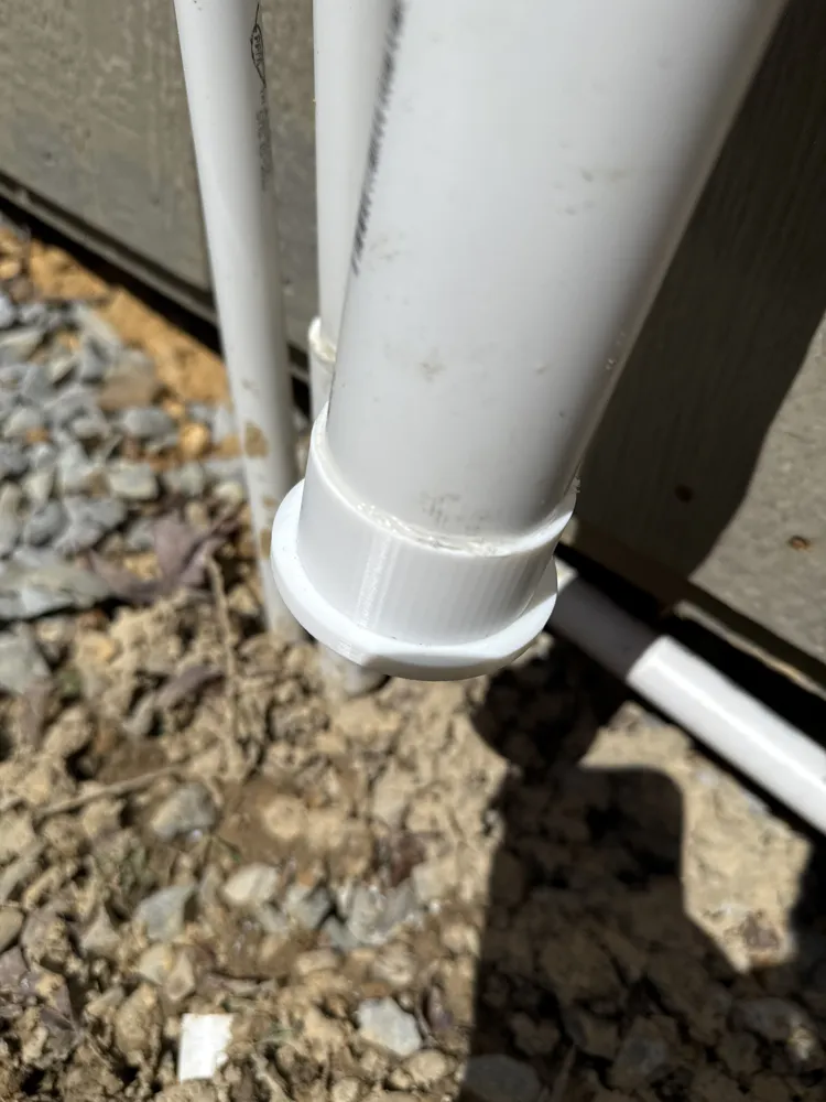 PVC 1.5 Inch Pipe - Perforated End Cap by Uniquely-DOUBLEBEEMakerWorld ...