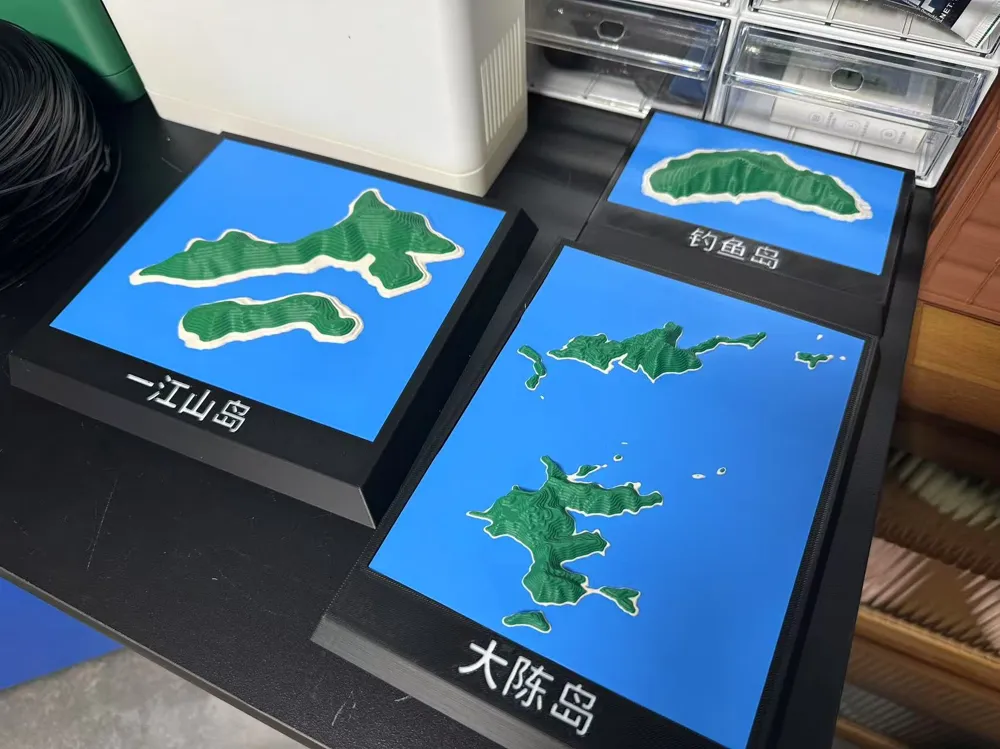 Dacheng Island Contour Map by Miao JiaboMakerWorld: Download Free 3D Models
