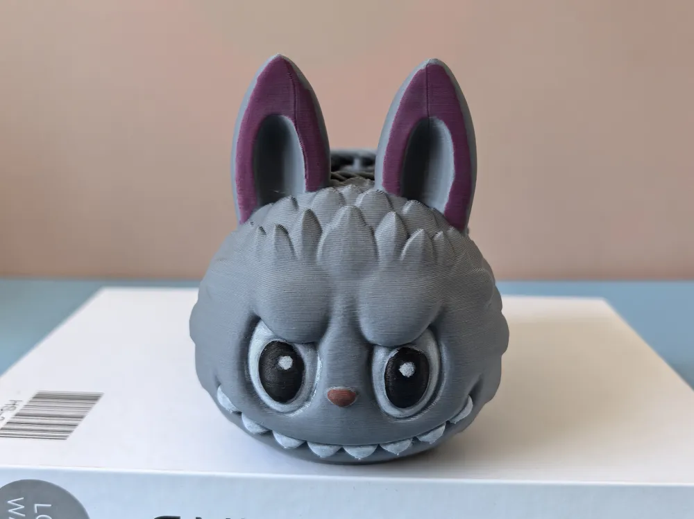 Labubu Big Head Pen Holder Print in Place Labubu Pen Holder Decor by ...